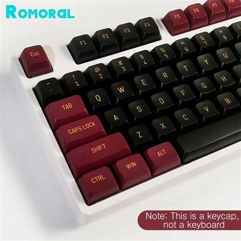 149 키 Pbt 더블 샷 키 캡 625u Csa 영어 Mx 스위치 기계식 키보드 듀얼 컬러 주입 블랙 레드 키 캡 Aliexpress