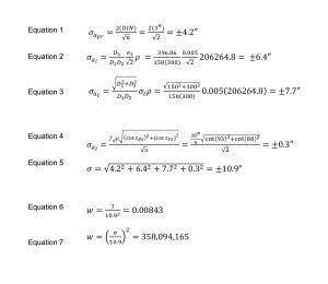 A Correctly Weighted Least Squares Adjustment Part Xyht