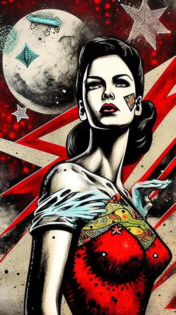 Premium Photo A Poster For A Comic Book Called The Model