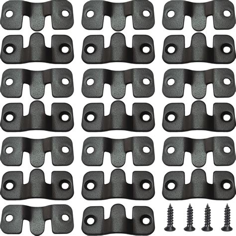 16pcs Stainless Steel Interlock Hanging Buckleflush Concealed Mount