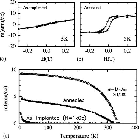 Magnetic Properties Of 310 16 Cm 2 Dosed Mn Ion Implanted Lt Gaas Lt Download Scientific