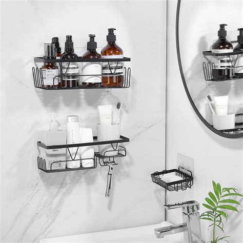 Sticky Hooks Jovware Adhesive Hooks For Shower Caddy Bathroom Shelf