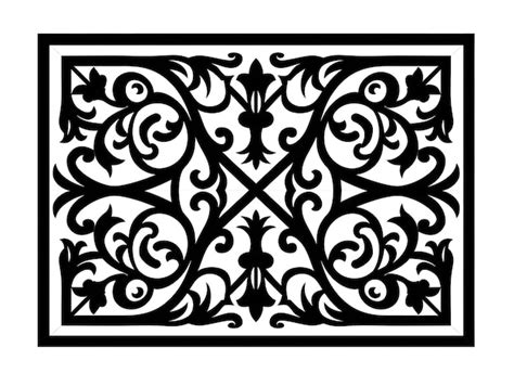 Premium Photo Ornate Picture Frame Vector Ornate Black And White Frames Black Ornate Frame