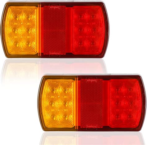AOHEWEI PCS V LED Rear Tail Lights LEDs Trailer Lights Universal