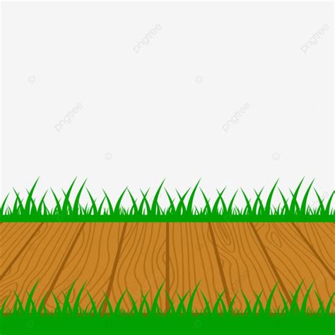 Wood Table Vector And Grass For Photo Product Element Wood Table