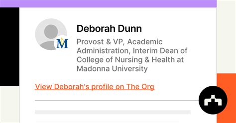 Deborah Dunn Provost And Vp Academic Administration Interim Dean Of