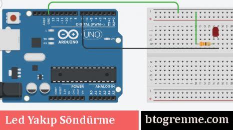 Lesson Arduino Led Burning Led Extinguishing Blink Python Online