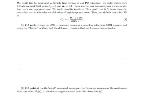 Solved Please Show All Work Also Please Provide Matlab Chegg