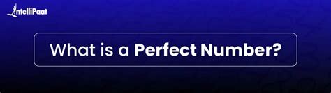 Perfect Number Program In C Intellipaat