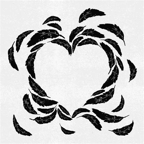 Bungalow Rose Feather Heart Wayfair Canada