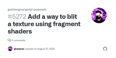 add a way to blit a texture using fragment shaders · issue 5272