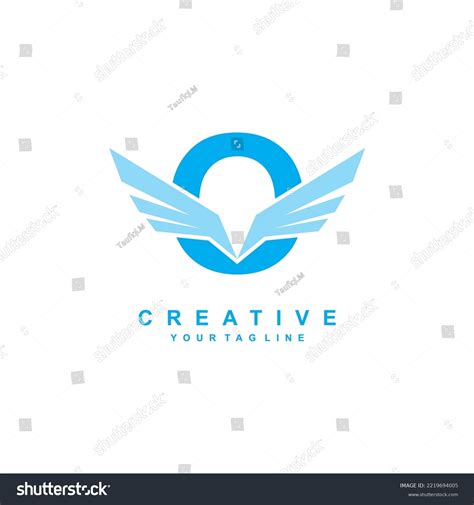 Blue Letter O Logo Template Design Stock Vector Royalty Free