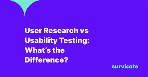 User Research Vs Usability Testing Whats The Difference