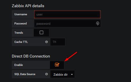 Zabbix API And Direct DB Connection Configuration Grafana Labs