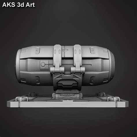 Sci Fi Container V1 Highpoly Zbrush Model 3d Model Cgtrader