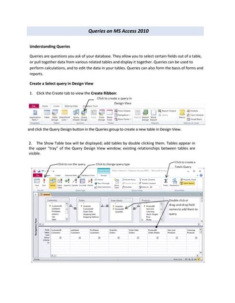 ms access 2010 tutorial 5 pdf