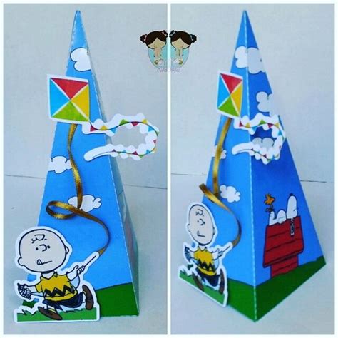 Pirâmide Charle Brown Empinando Pipa Elo7 Produtos Especiais Snoopy