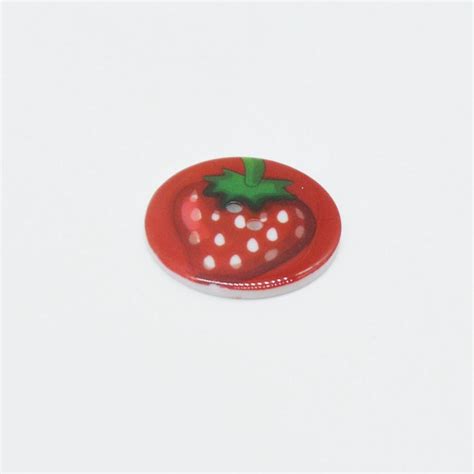 Large Strawberry Button Darn Cheap Fabrics