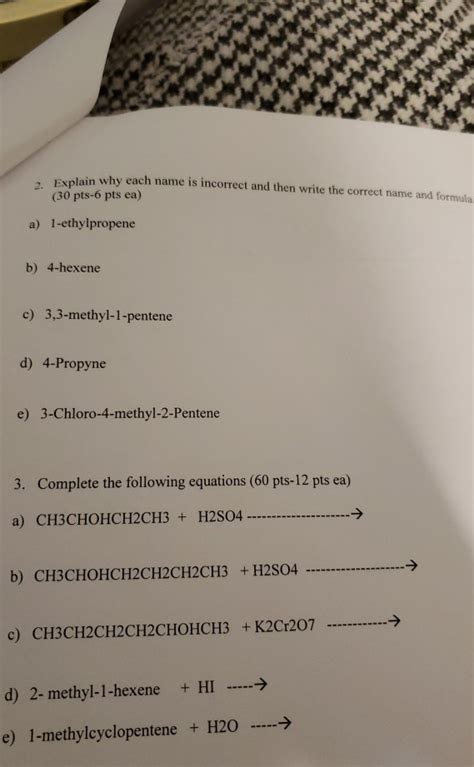 Solved Write The Structural Formula Of The Following Chegg Com