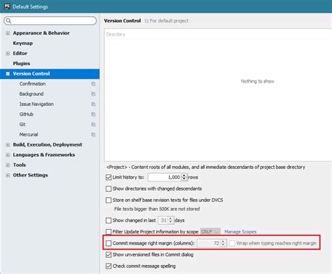 Phpstorm Change Position Of Commit Message Length Indicator Stack