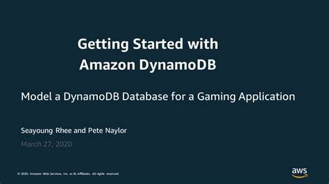 Getting Started With Amazon Dynamodb Aws Learning Path