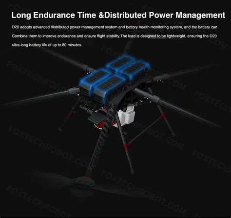 Foxtechrobot D20 Vtol Fixed Wing Drone Uav Surveying Software Drone Deploy For Mapping