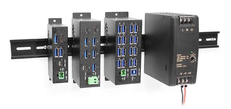 Din Rail Series Usb Hubs Coolgear