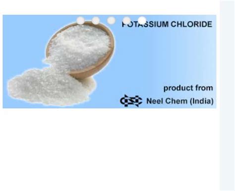 Potassium Chloride Kcl At Best Price In Ujjain By Neel Chem Id