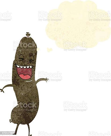 복고풍 말풍선이 있는 소시지에 얼굴 고기에 대한 스톡 벡터 아트 및 기타 이미지 고기 고풍스런 귀여운 Istock