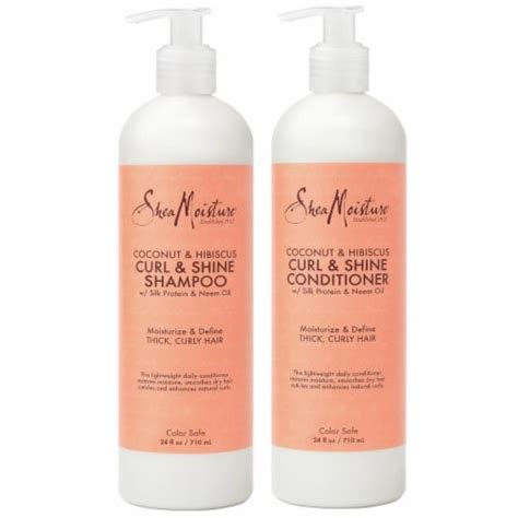 Shea Moisture Coconut And Hibiscus Shampoo And Conditioner 24 Fluid Ounce