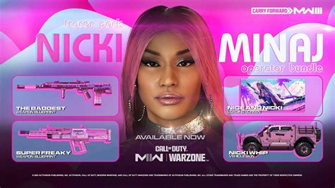 Call Of Dutys Nicki Minaj Operator Bundle Available For Warzone Mw2