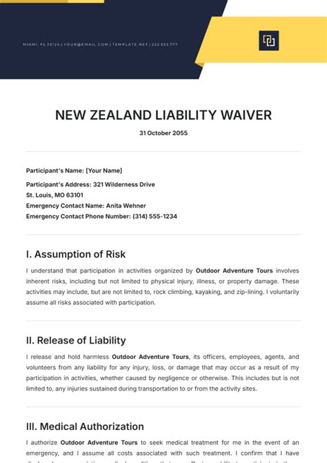 Free Waiver Templates To Edit Online And Print