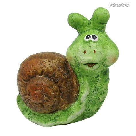 Kerámia Csiga Kerti Dísz Vaterahu