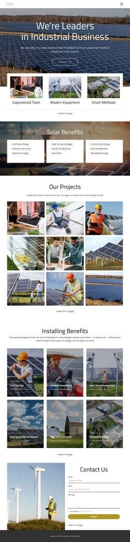 Solar Panel Benefits Web Page Design By Nicepage