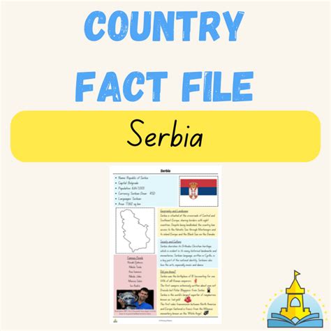 Mash 5th 6th Class Country Fact File Serbia