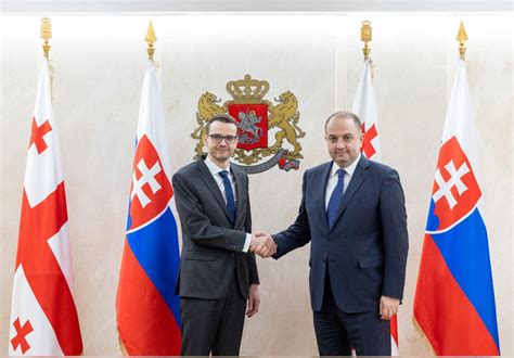 თავდაცვის მინისტრი სლოვაკ დიპლომატებს შეხვდა Gmas Ge