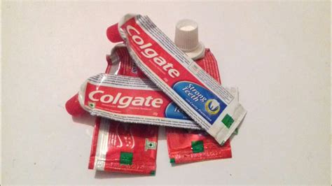Best Out Of Waste Toothpaste Packet Craft Idea Best Reuse Toothpaste
