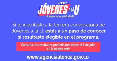 ¿cuándo Salen Los Resultados De La Convocatoria De Jóvenes A La U