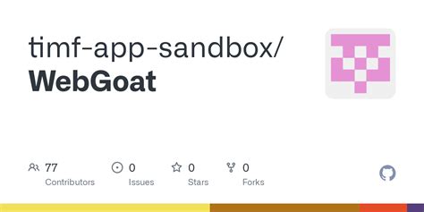 GitHub Timf App Sandbox WebGoat