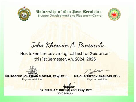 Psychological Test Certification Pdf
