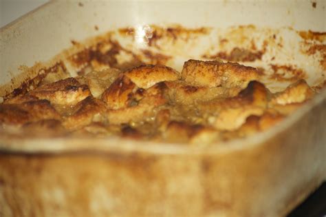Chez Elaine Banana Rum Bread Pudding
