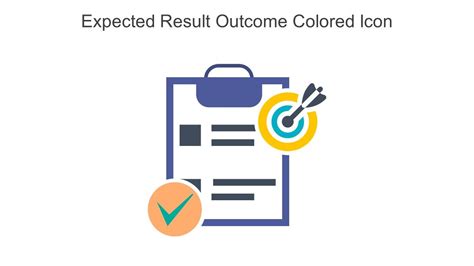 Expected Result Outcome Colored Icon In Powerpoint Pptx Png And Editable Eps Format Ppt Sample
