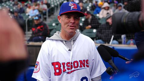 Buffalo Bills Gm Brandon Beane Throws First Pitch At Bisons Baseball