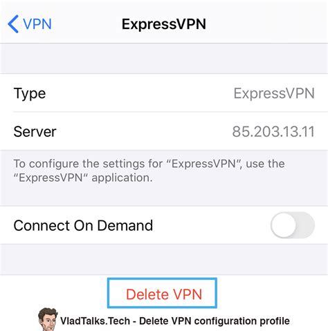 How To Remove Vpn From Iphone Or Ipad Delete Vpn App Or