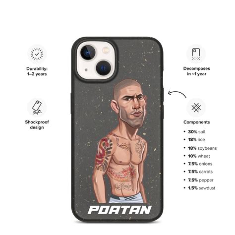 Alex Poatan Pereira Speckled Iphone Case Limited Edition