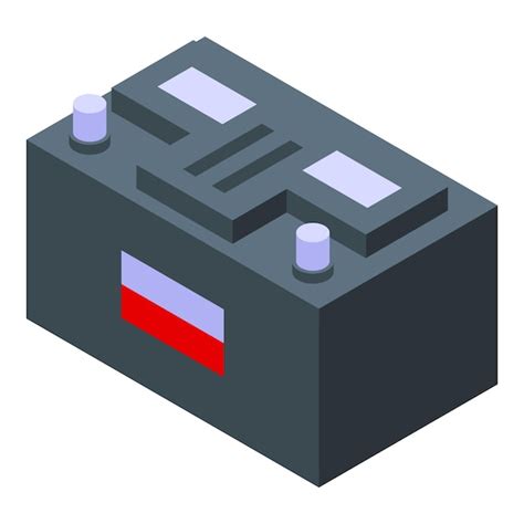 Premium Vector Car Battery Isometric Showing Accumulator And Power