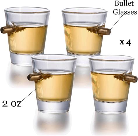 Whiskey Gun Decanter And Bullet Glasses Set Whiskey Gun Decanter With 4