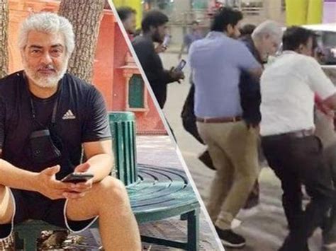 Ajith Kumar Gets Mobbed By Fans At Chennai Airport Video Goes Viral News Today First With