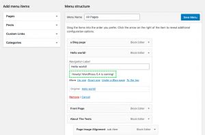 New Hooks Let You Add Custom Fields To Menu Items Make Wordpress Core