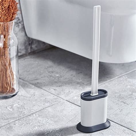 Rulopak Oval Elite Silikon Tuvalet Fırçası Siyah Aqua Endüstriyel